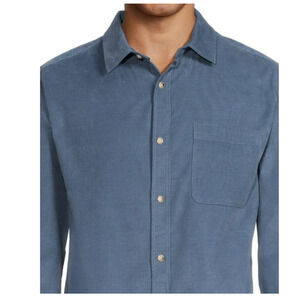 George | Shirts | George Mens Blue Corduroy Shirt With Long Sleeves Nwt ...